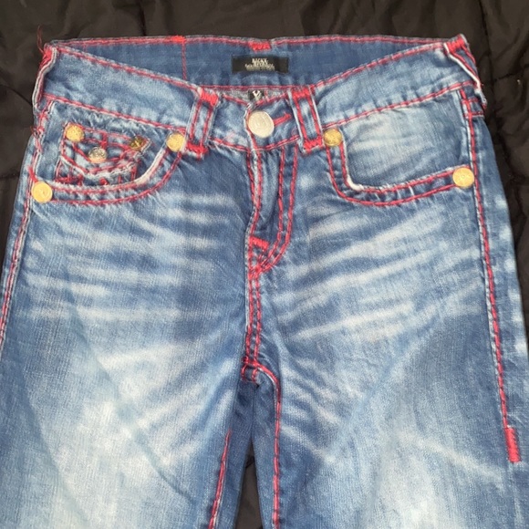 True Religion | Jeans | True Religion Ricky Red Stitch Size 28 | Poshmark